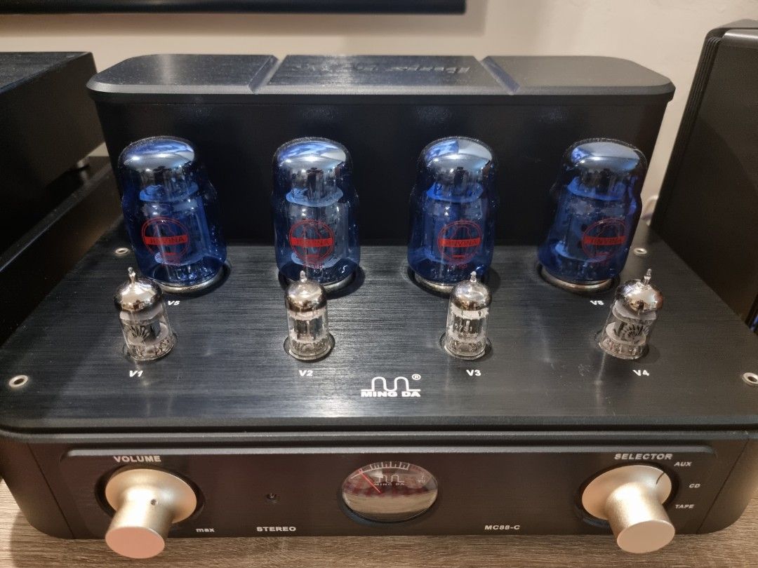 Mingda MC-88 integrated tube amp (KT88, 12AU7, 12AX7) tube amplifier ...