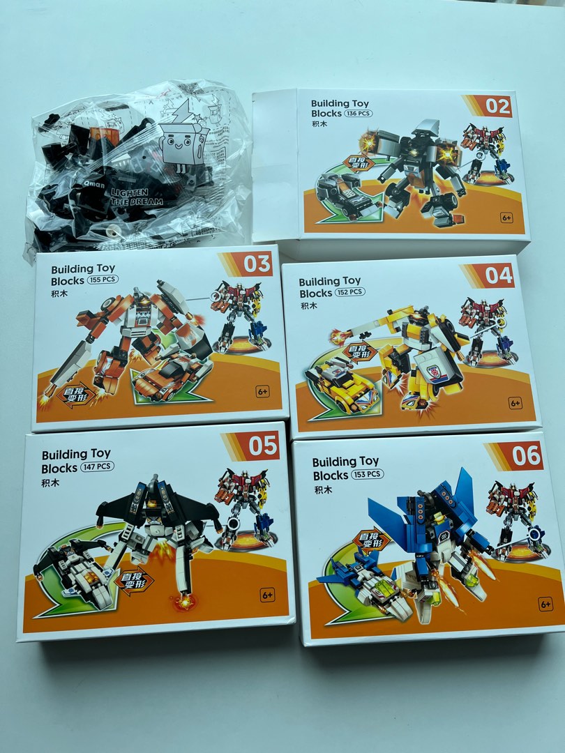Miniso building toy blocks (5 boxes), 興趣及遊戲, 玩具 & 遊戲類 - Carousell