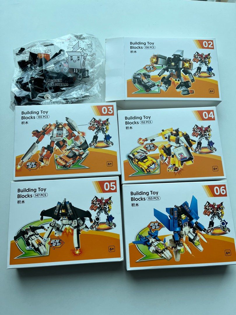 Miniso building toy blocks (5 boxes), 興趣及遊戲, 玩具 & 遊戲類 - Carousell
