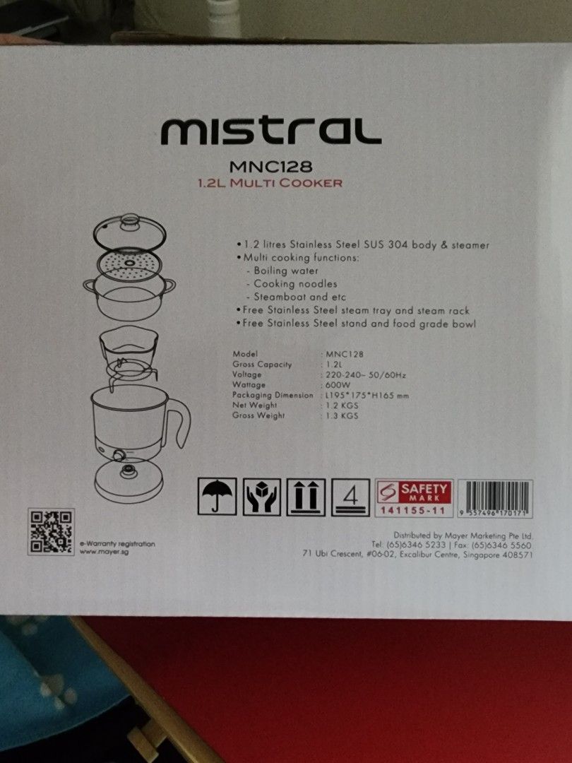 Mistral multi cooker (NEW), TV & Home Appliances, Kitchen Appliances ...
