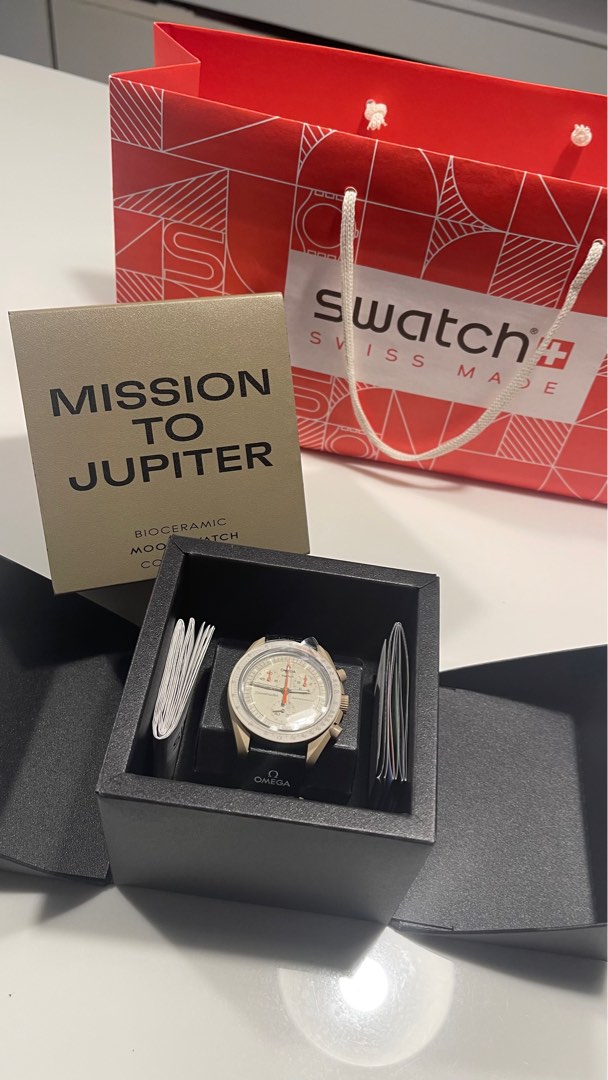 Omega x Swatch - Jupiter, Men's Fashion, Watches & Accessories, Watches ...