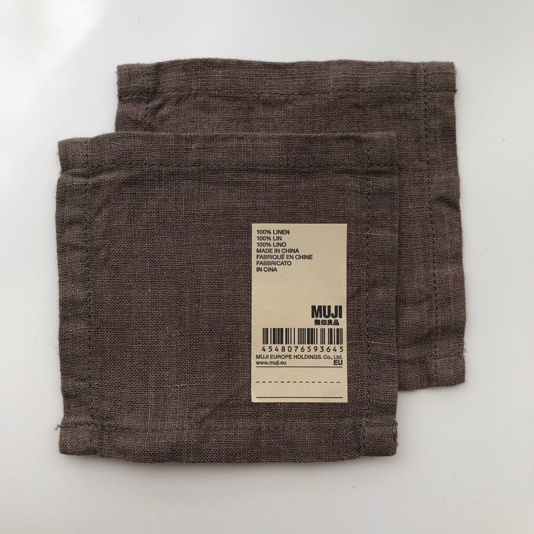MUJI Linen Placemats and Coasters, Furniture & Home Living, Kitchenware ...