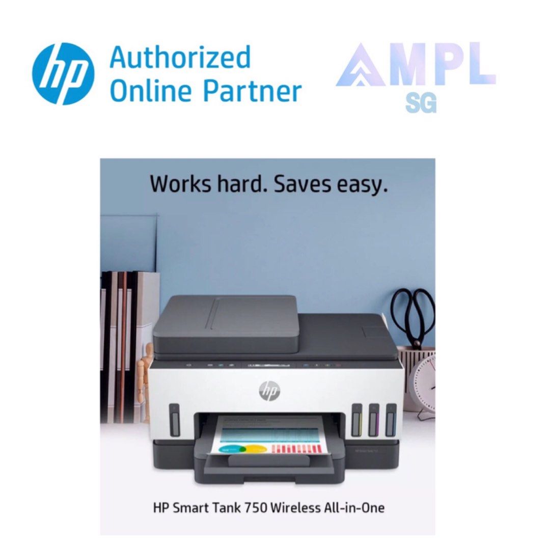New HP Smart Tank 750 All-in-One Free $20 Evoucher | Print | Duplex ...