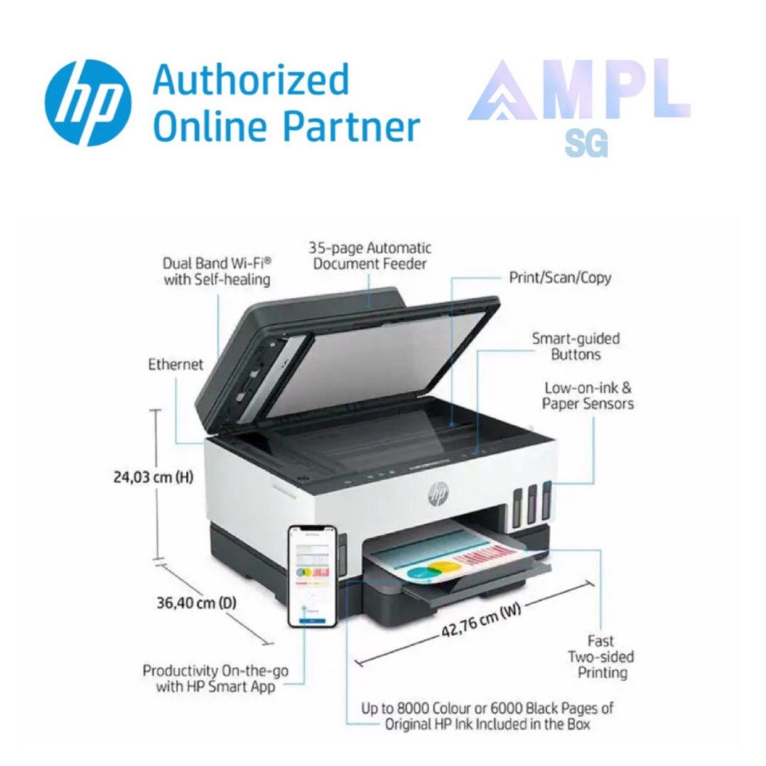 New HP Smart Tank 750 All-in-One Free $20 Evoucher | Print | Duplex ...