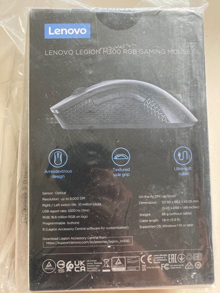 New Lenovo Legion M300 RGB gaming mouse, Computers & Tech, Parts ...