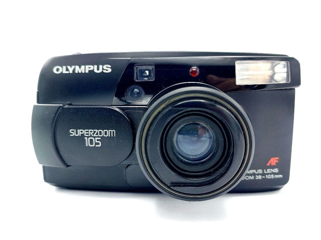 Olympus Superzoom 105 film camera, Photography, Cameras on Carousell