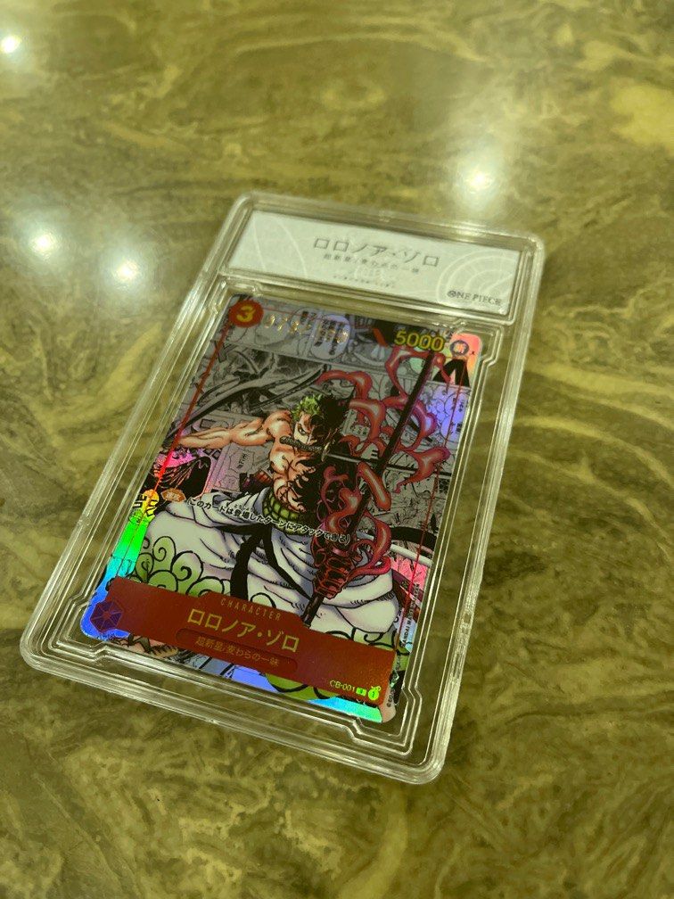 One Piece TCG Manga Zoro Custom, Hobbies & Toys, Toys & Games on Carousell