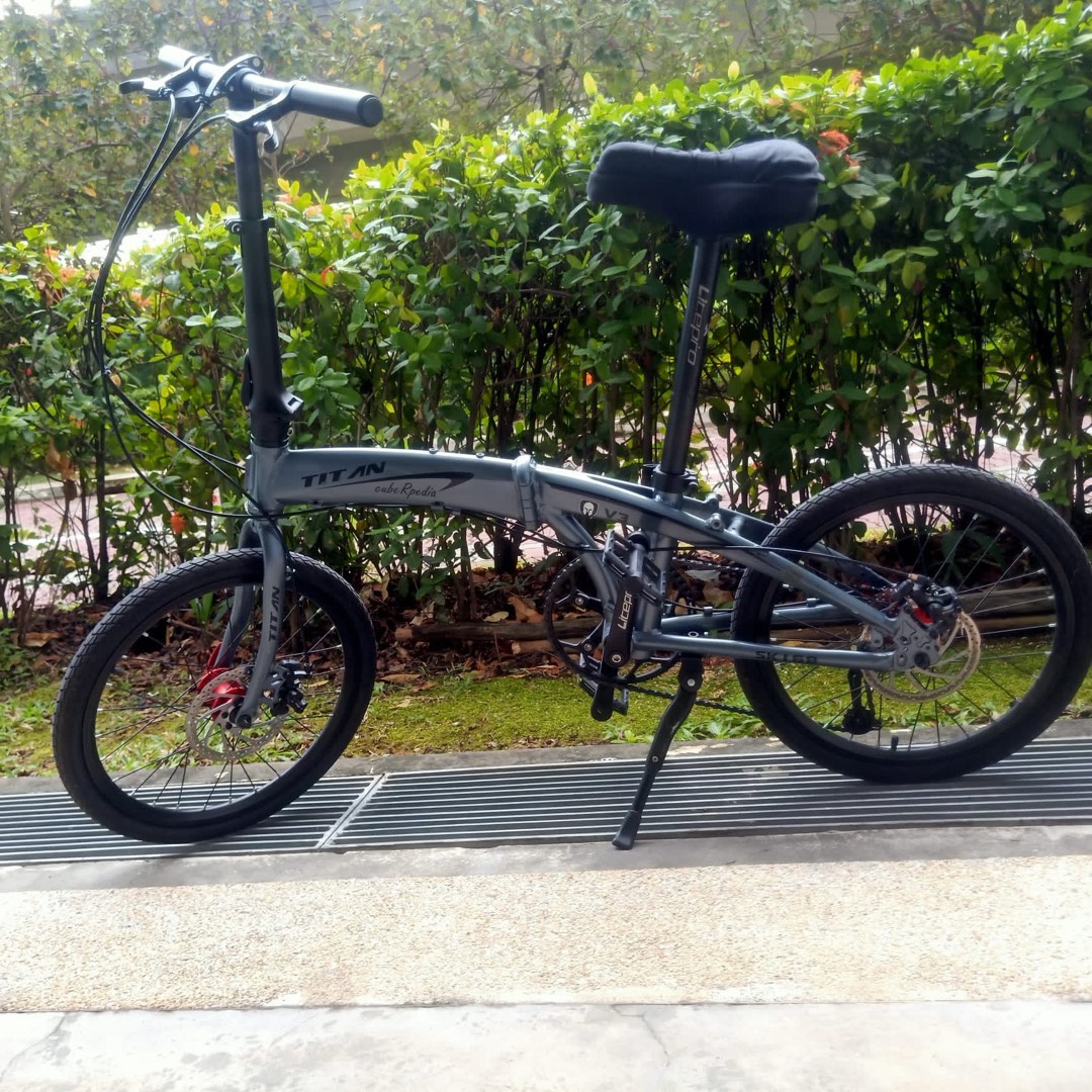 One Titan V3 9 speed Altus shimano foldable light weight bike, Sports Equipment, Bicycles ...