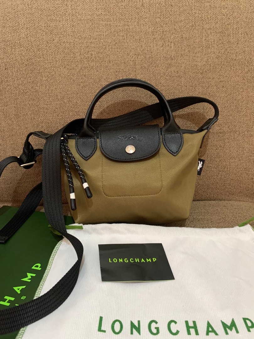 Original longchamp mini khaki, Luxury, Bags & Wallets on Carousell