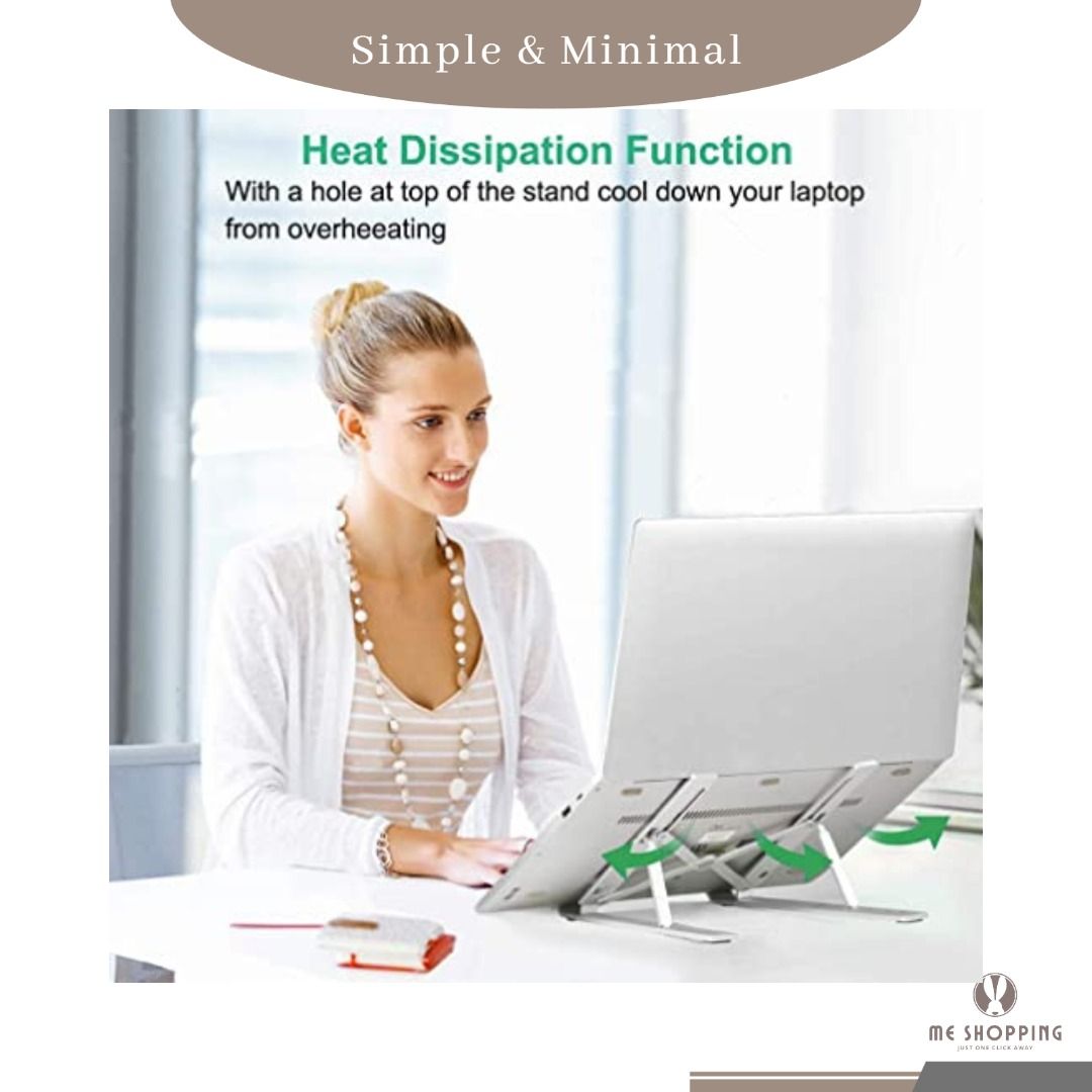 Original N3 Laptop Stand Adjustable Portable Foldable Aluminium Metal ...