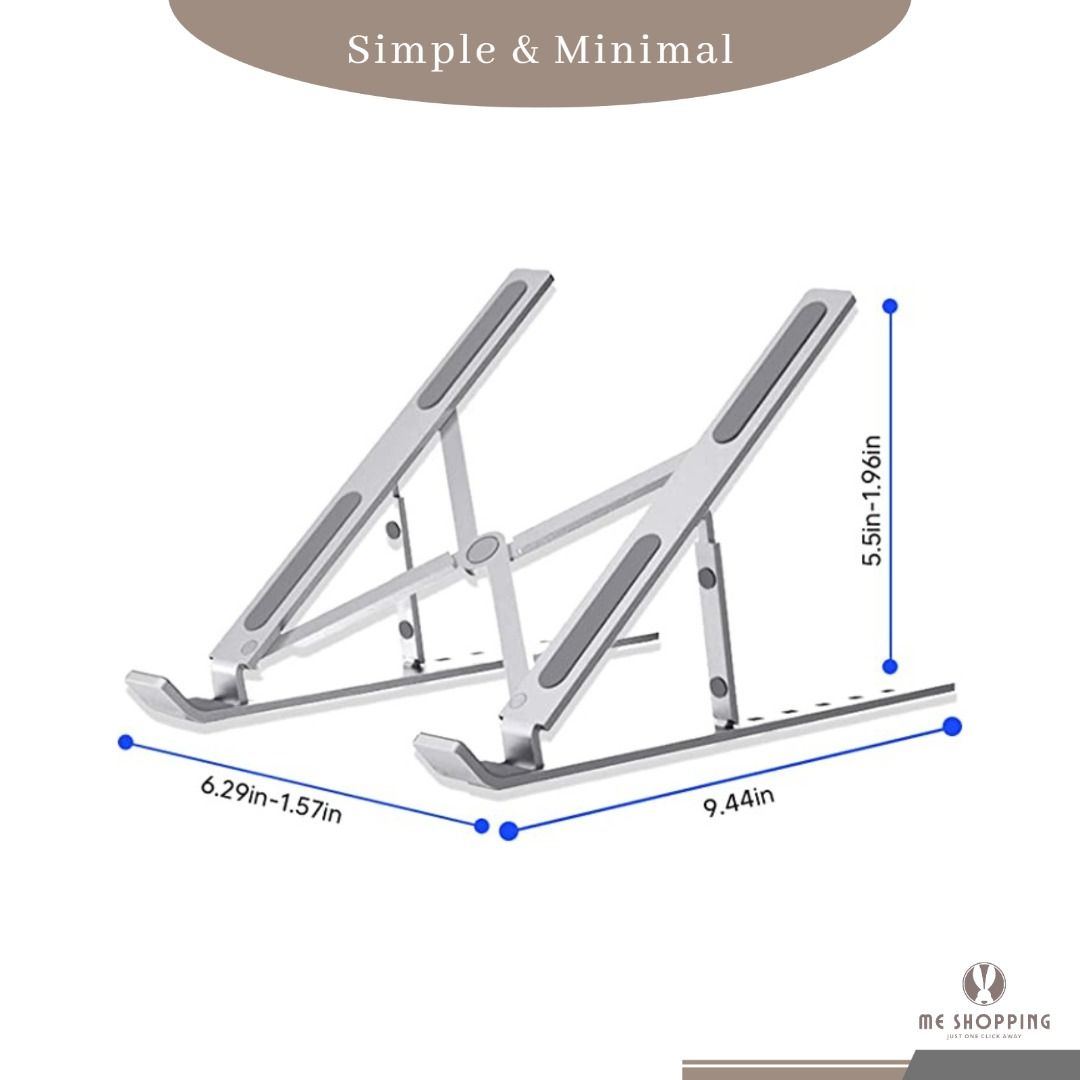Original N3 Laptop Stand Adjustable Portable Foldable Aluminium Metal ...