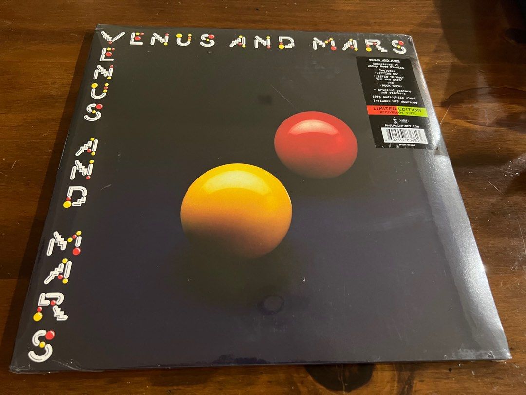 Paul McCartney & Wings - Venus And Mars (Limited Edition Red/Yellow ...