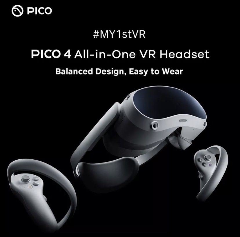 PICO 4 All-In-One 4K+ Resolution VR Headset (8GB +128GB / 8GB + 256GB ...
