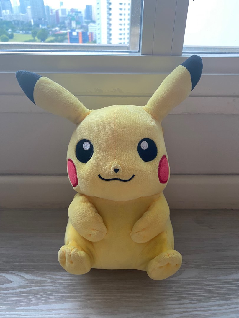 Pikachu plushie, Hobbies & Toys, Toys & Games on Carousell