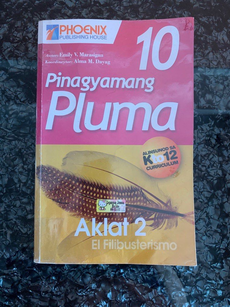 Pinagyamang Pluma 10 Aklat 2 El Filibusterismo, Hobbies & Toys, Books ...