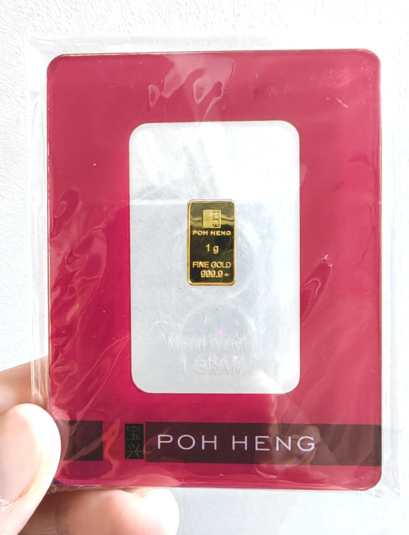 Poh Heng 1g Gold Bar, Hobbies & Toys, Collectibles & Memorabilia, Currency on Carousell