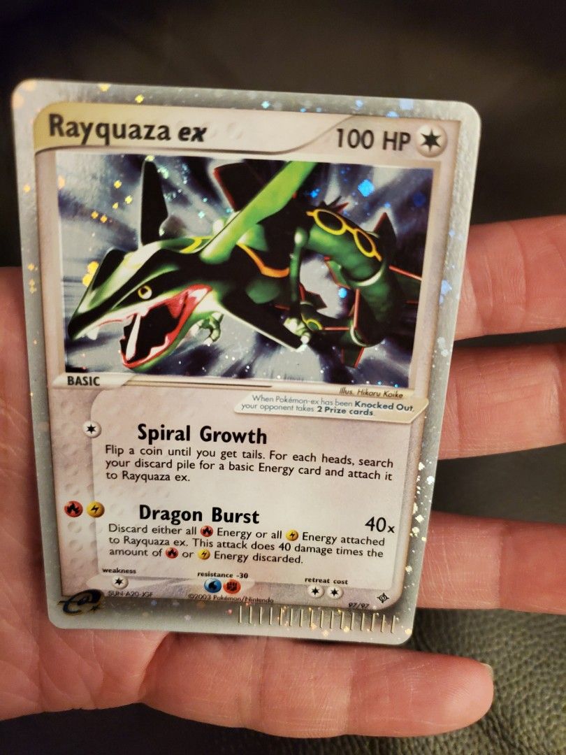 Pokemon Rayquaza ex, 興趣及遊戲, 玩具 & 遊戲類 - Carousell