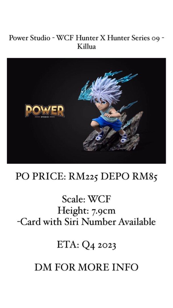 Power Studio - WCF Hunter X Hunter - Killua, Hobbies & Toys, Toys & Games on Carousell