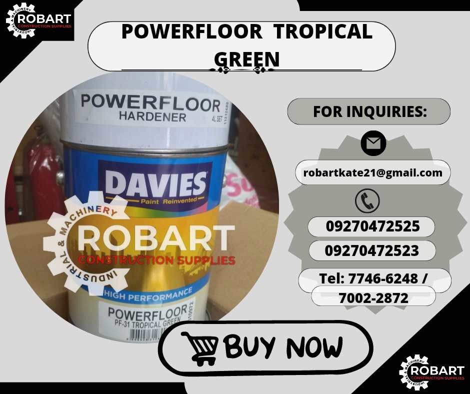 POWERFLOOR TROPICAL GREEN, Commercial & Industrial, Construction Tools ...
