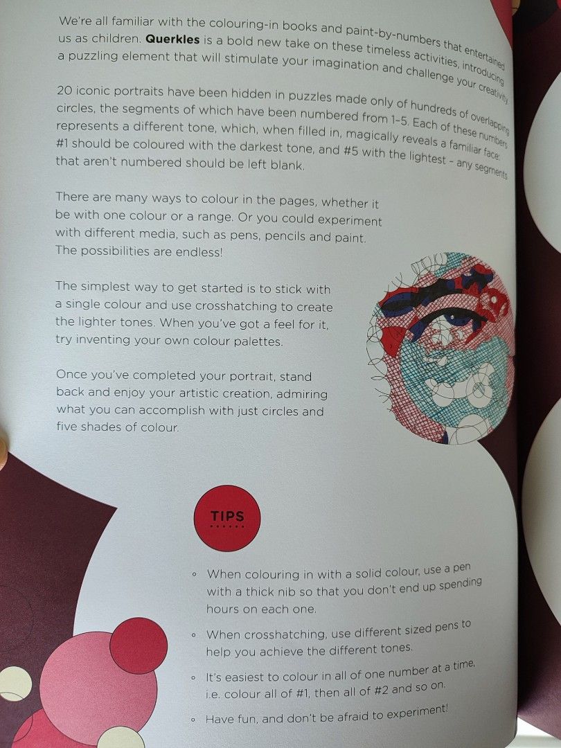 QUERKLES puzzle colouring books x2, Hobbies & Toys, Books & Magazines ...