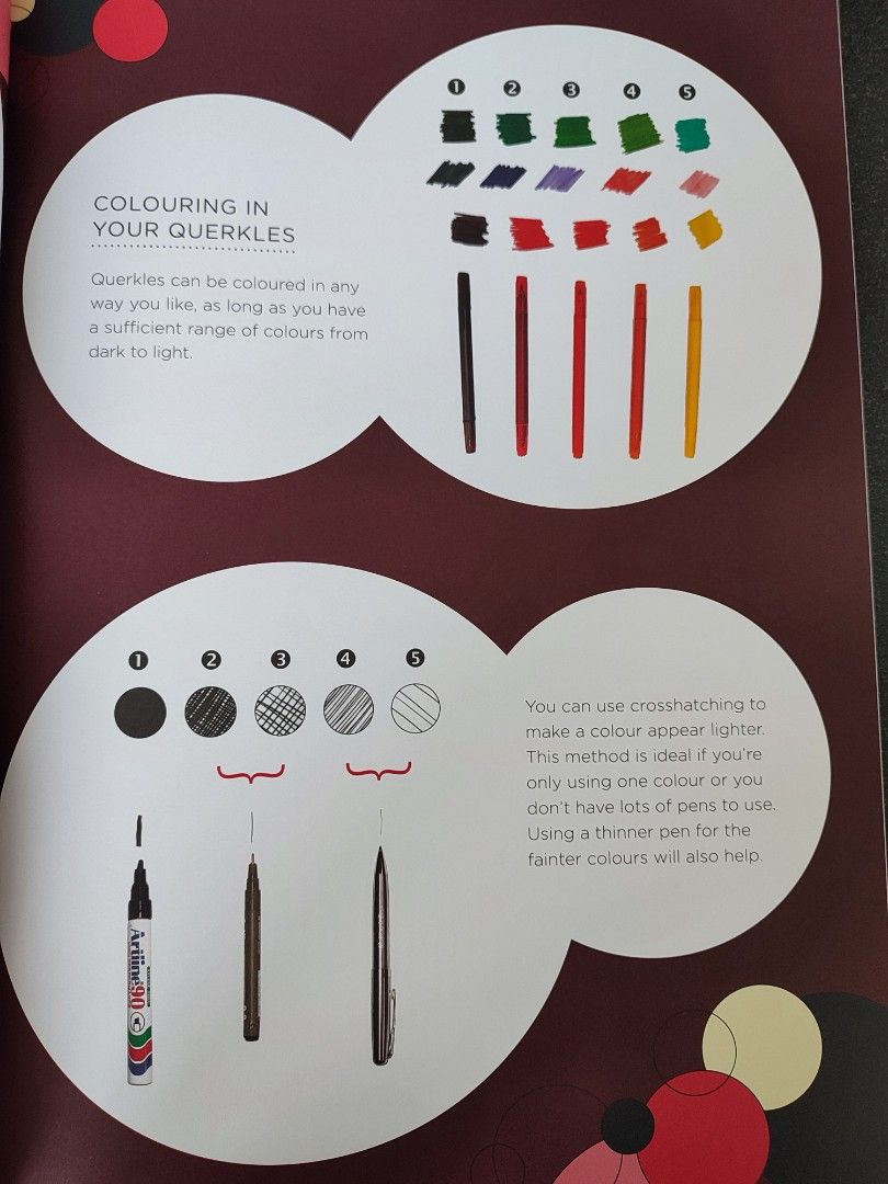 QUERKLES puzzle colouring books x2, Hobbies & Toys, Books & Magazines ...