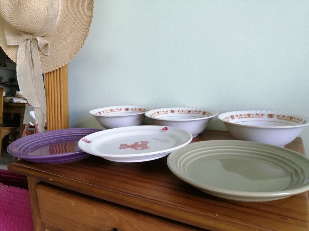 Rarely used plates, Furniture & Home Living, Kitchenware & Tableware ...