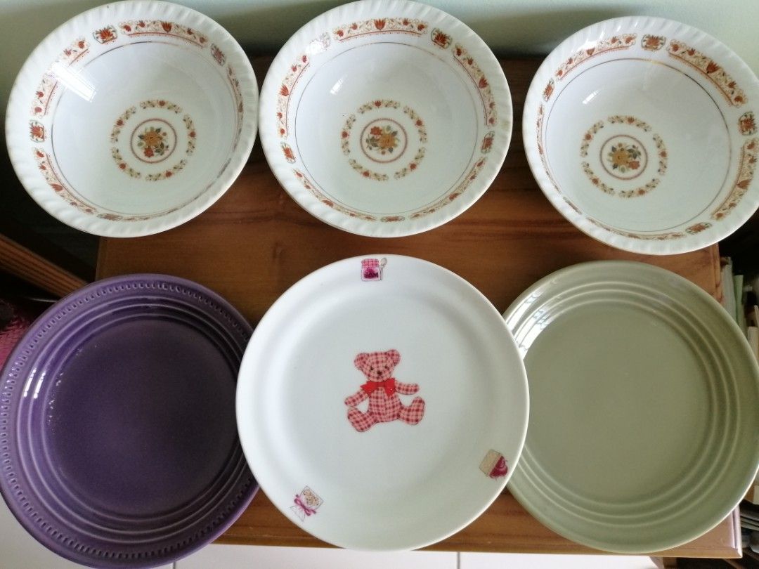 Rarely used plates, Furniture & Home Living, Kitchenware & Tableware ...