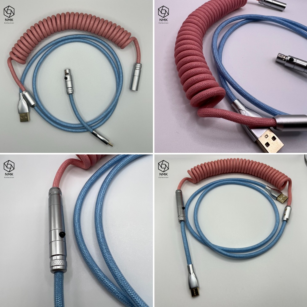 {Ready Stock] Custom Coiled Keyboard Cable (Double Sleeved, Oven Baked ...