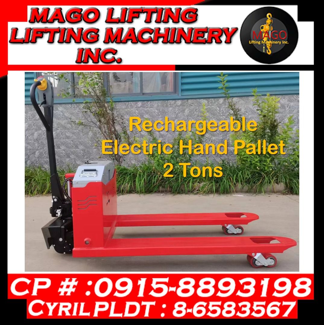 Rechargeable Electric Hand Pallet 2 Tons on Carousell