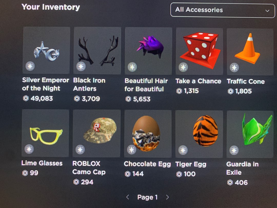 Roblox Limited Items/Robux Cheap, Video Gaming, Gaming Accessories, In-Game Products on Carousell