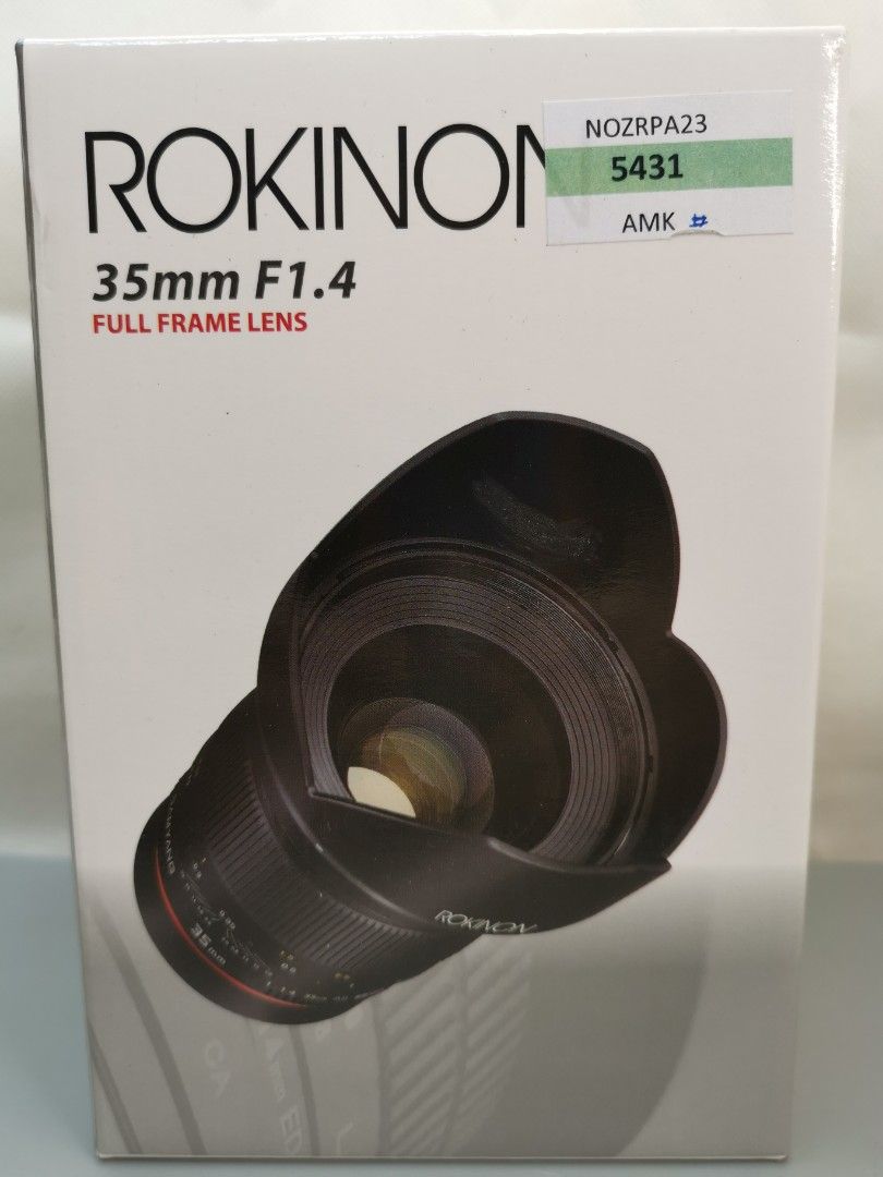 ROKINON 35MM F1.4 FOR CANON, Photography, Lens & Kits on Carousell