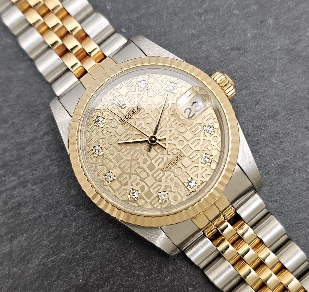 Rolex Midsize-Datejust 68273 Monogram Diamond Dial with Certificate ...