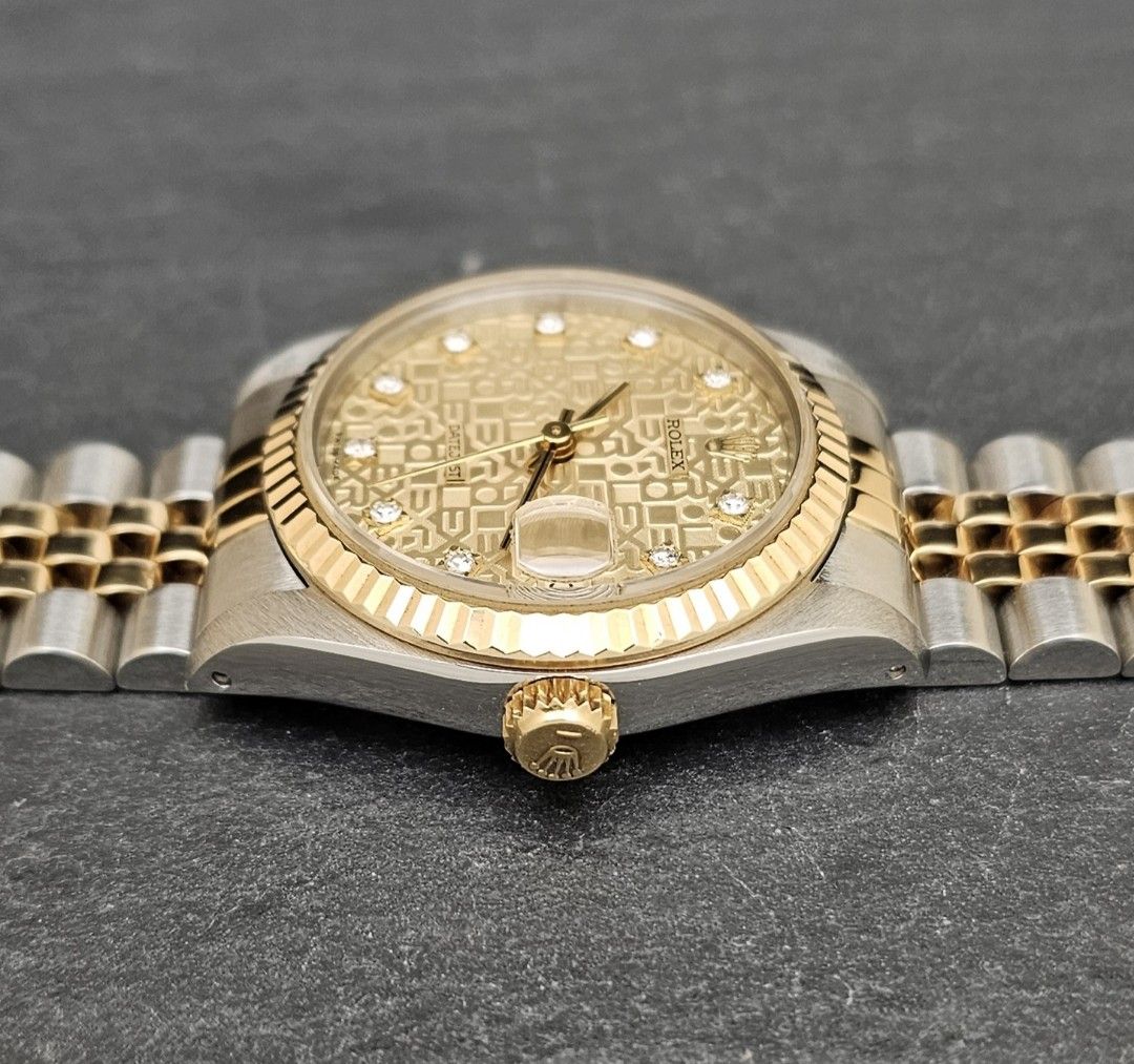 Rolex Midsize-Datejust 68273 Monogram Diamond Dial with Certificate ...