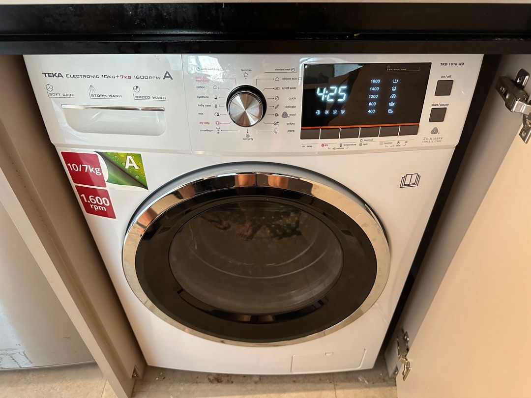 (Second Hand) TEKA 10kg+7kg Washing Machine, TV & Home Appliances ...