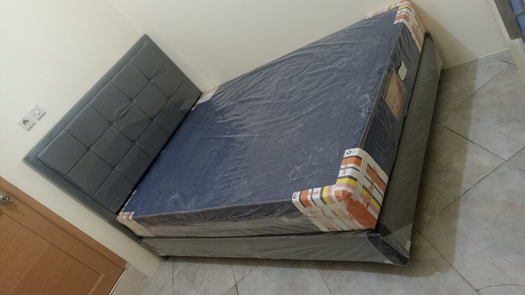 Set Spring Bed Astroland Super KASUR Springbed murah on Carousell