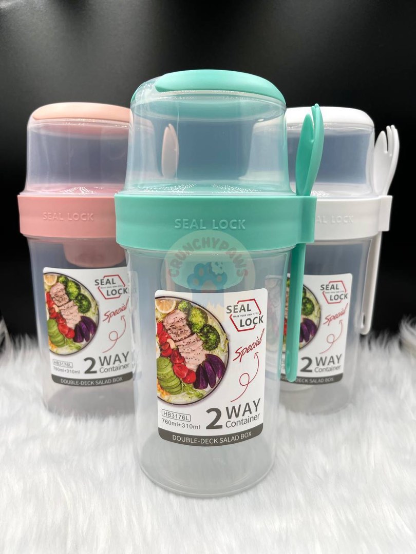 [SG] 3 in 1 Lunch Box with Holder, Furniture & Home Living, Kitchenware ...