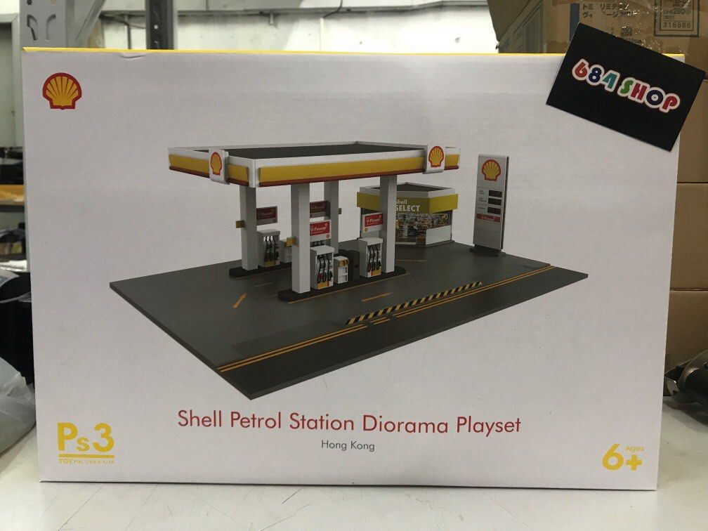 Shell Petrol Station Diorama Playset Ps3, 興趣及遊戲, 玩具 & 遊戲類 - Carousell