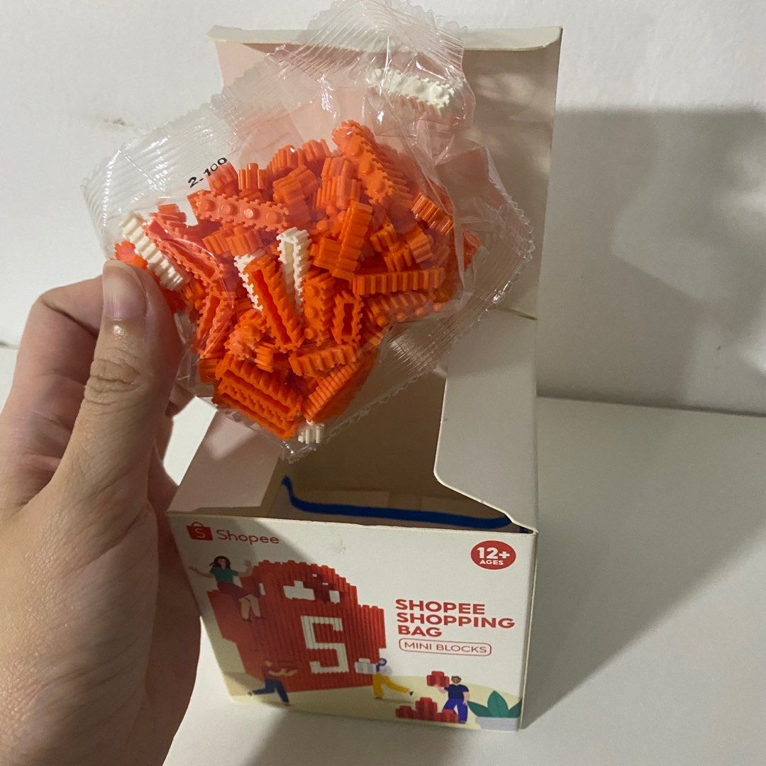 SHOPEE BUILDING BLOCK PUZZLE SHOPEE SHOPPING BAG MINI BLOCKS LEGO ...