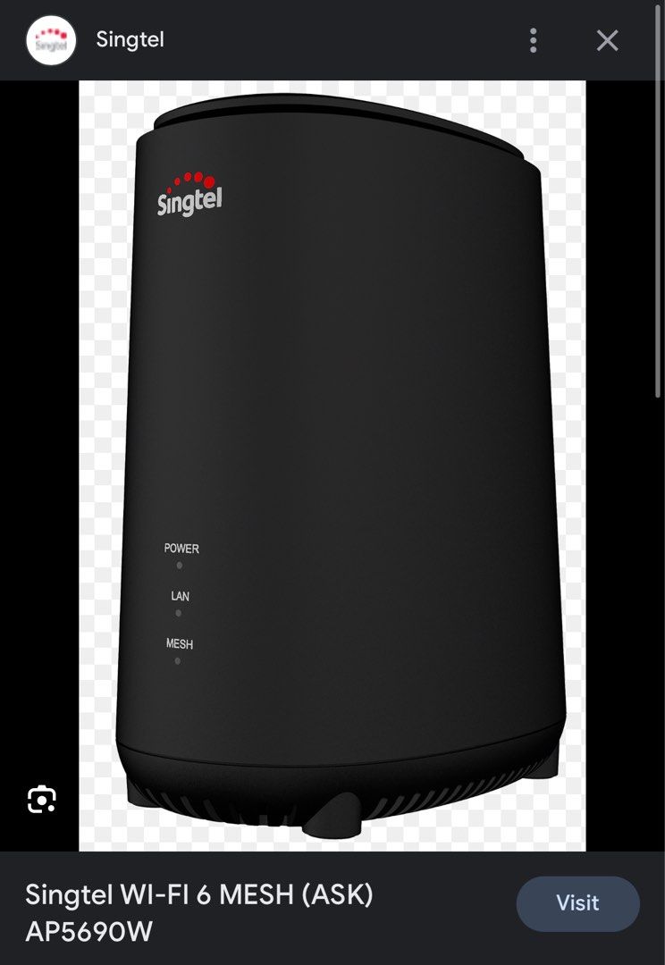 Singtel WiFi 6 Mesh AP5690W (single unit), Computers & Tech, Parts ...