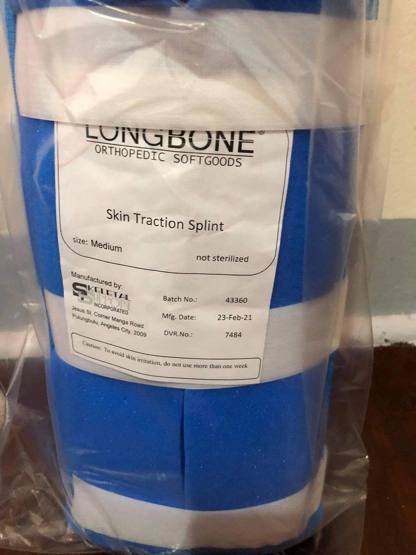 Skin traction splint on Carousell