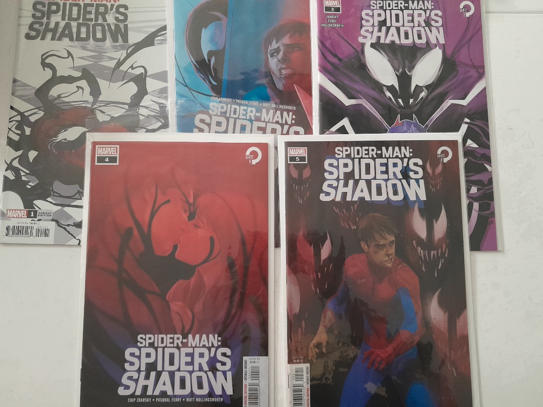 Spider-man Spider's Shadow #1-5 Marvel Comic What if Spidey kept the ...