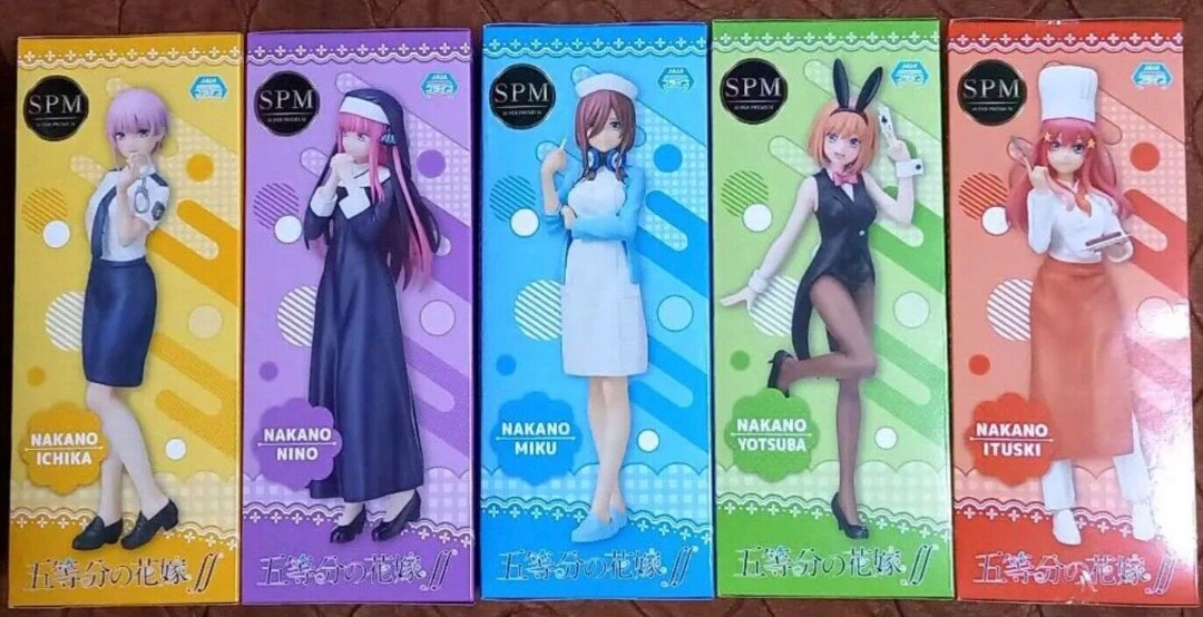 SPM The Quintessential Quintuplets Figure (Set of 5), Hobbies & Toys ...