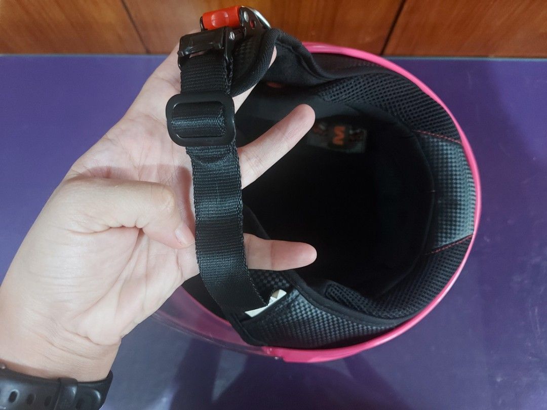 Spyder Open Face Pink Helmet on Carousell