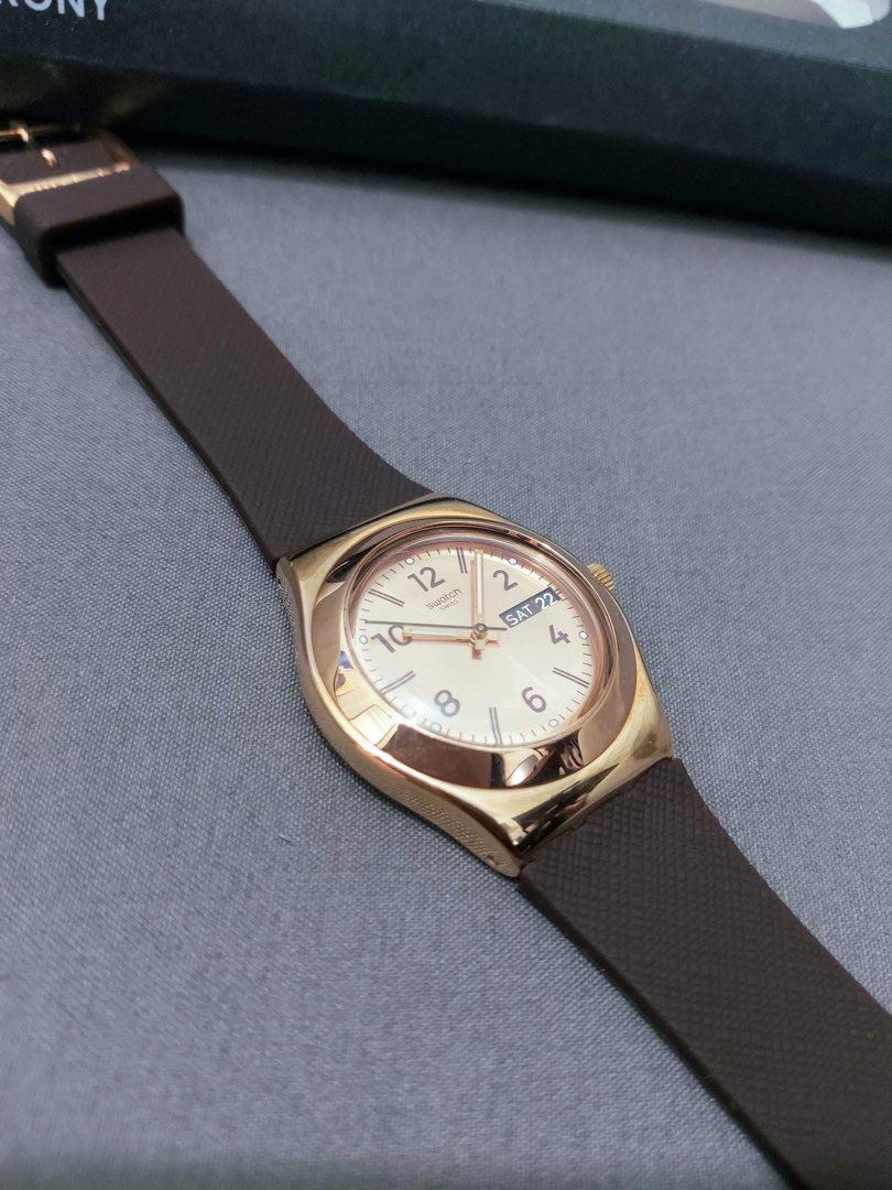 Swatch Brownee, Women's Fashion, Watches & Accessories, Watches on ...