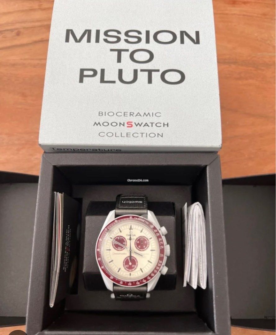 Swatch Omega Mission to Pluto watch, Luxury, Watches on Carousell