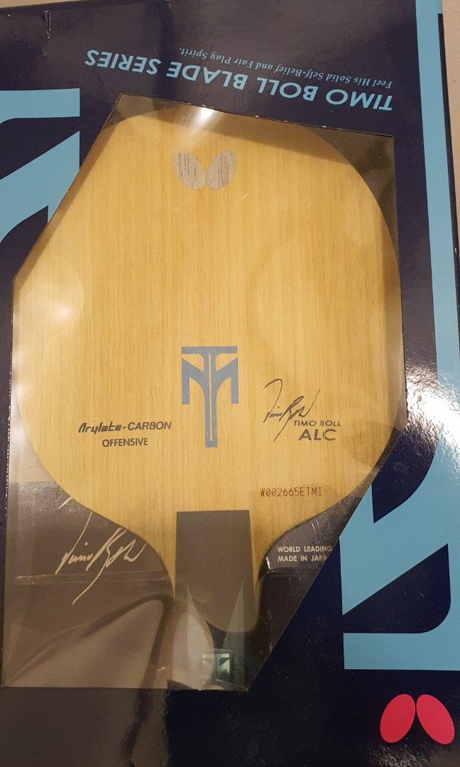 Table Tennis Blade: butterfly tim boll alc, Sports Equipment, Sports ...