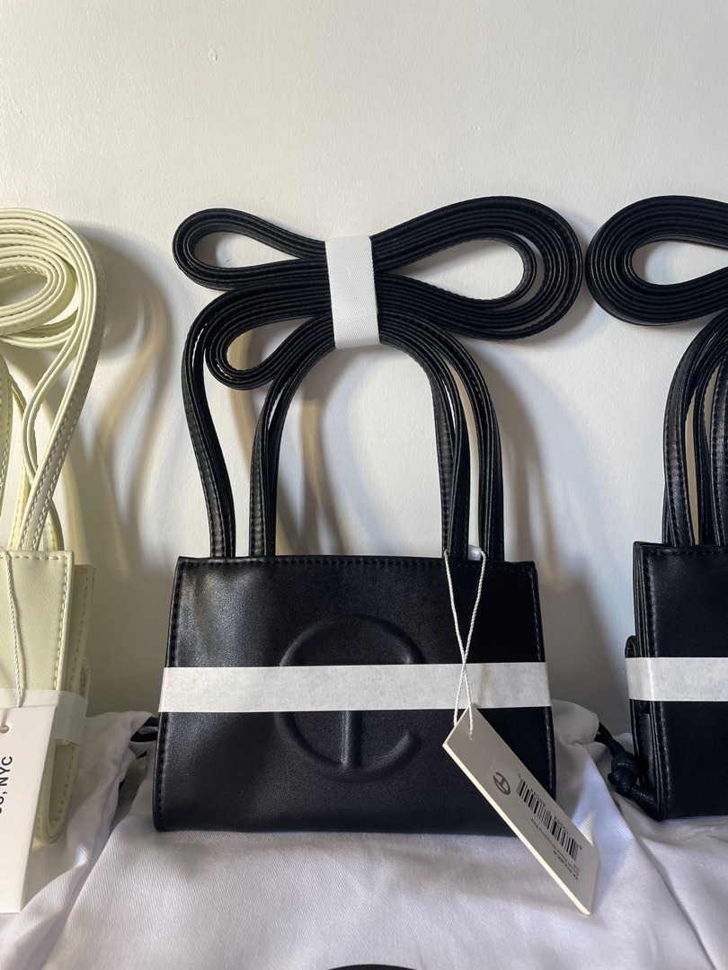 TELFAR Small Black Shopping Bag, Women's Fashion, Bags & Wallets, Cross ...