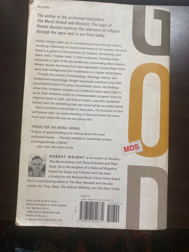 The Evolution of God by Robert Wright (softcover), Hobbies & Toys ...