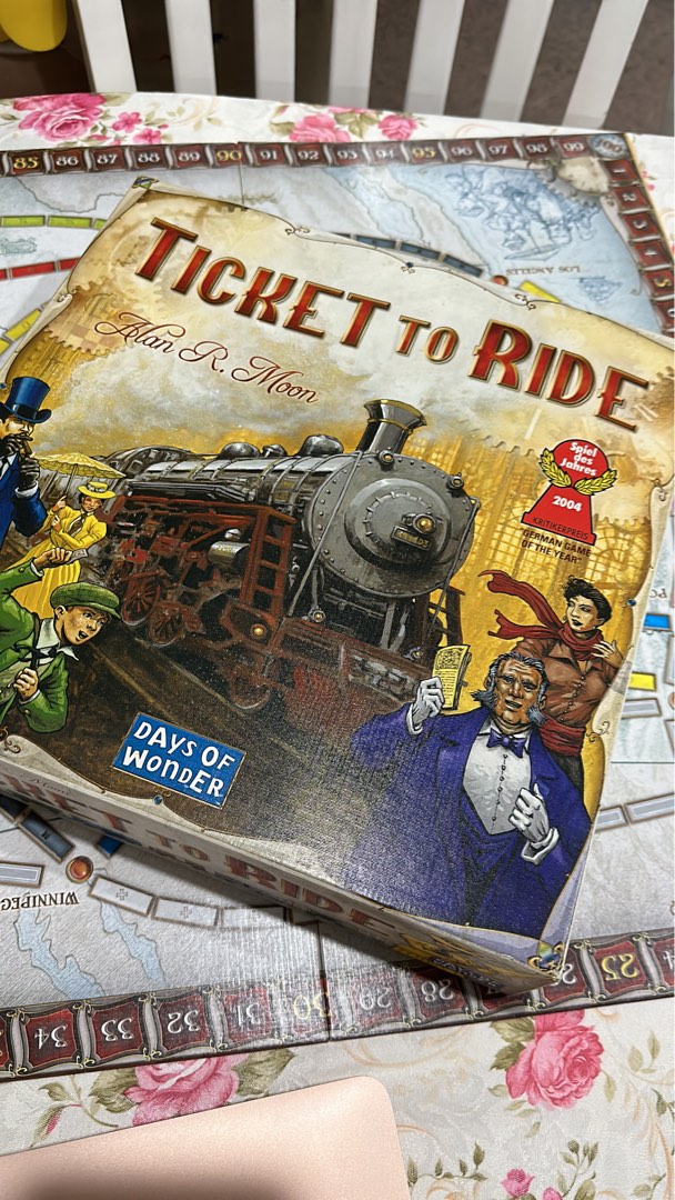 Ticket to ride ( Days of Wonder )board game (hard box), Hobbies & Toys ...
