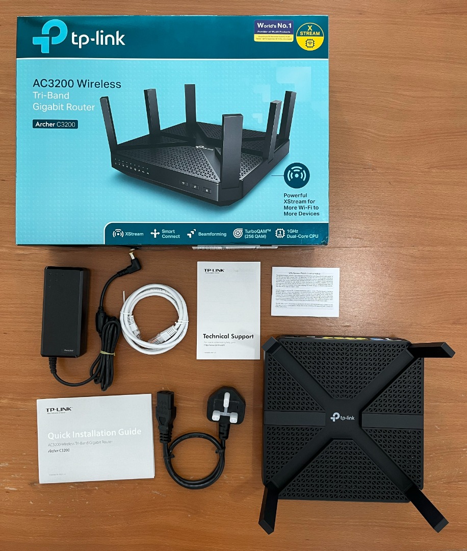 Tp-Link AC3200 Wireless Tri-Band Gigabit Router Archer C3200, Computers ...